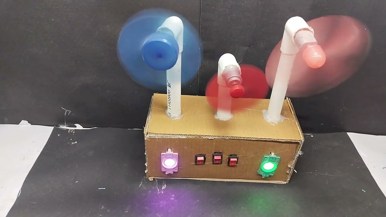 How To Make Crazy 3in1 Cardbord Fan - YouTube