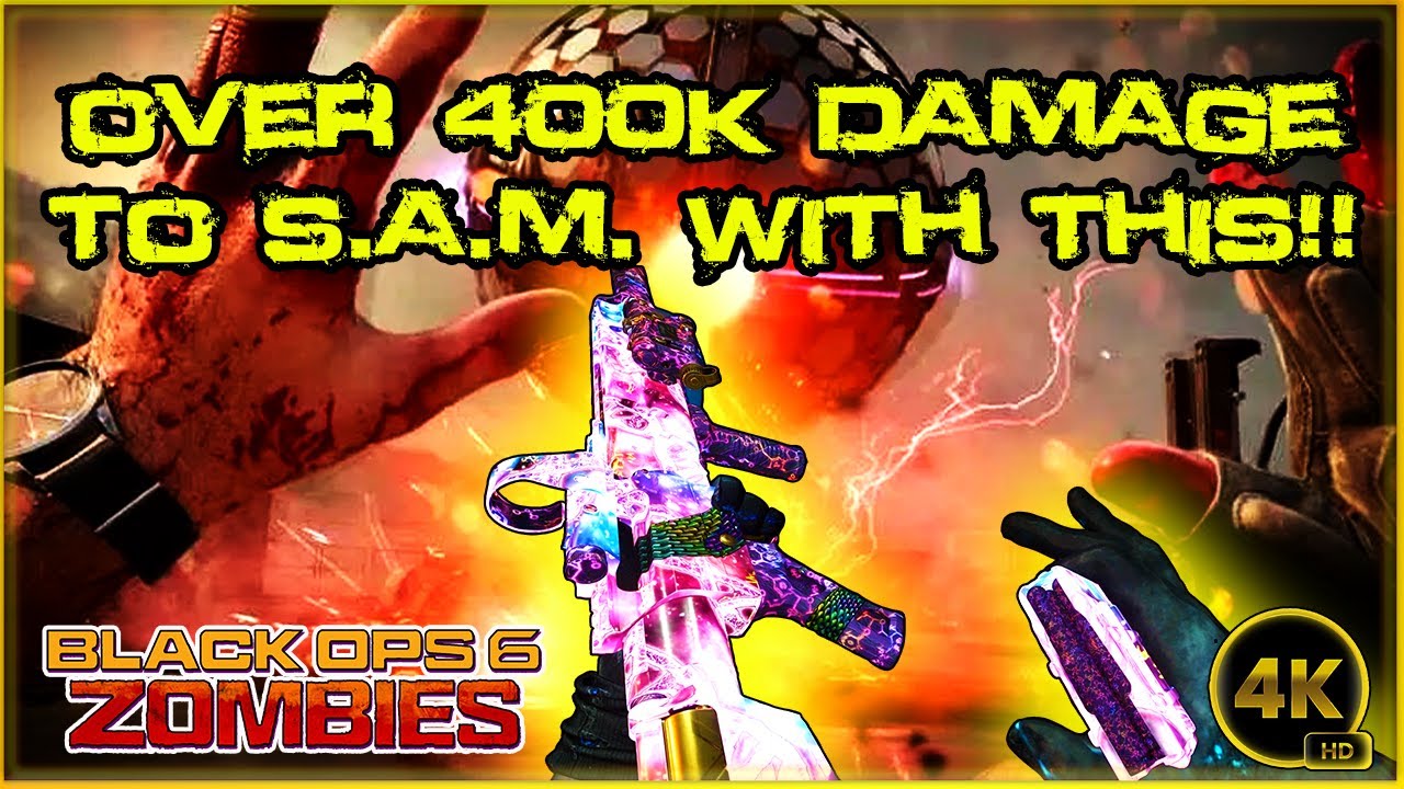 BO6 ZOMBIES THIS DOES OVER 400K DAMAGE TO S.A.M. INSANE!! #bo6zombies # ...