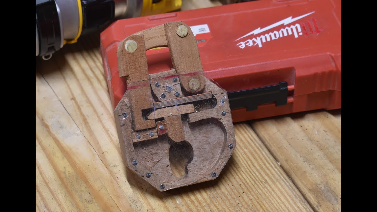 Making a wooden padlock. - YouTube