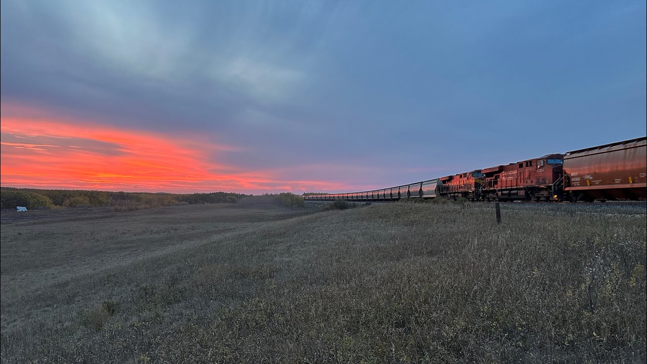 CN Wainwright Sub, CPKC Hardisty Sub around Unity, Saskatchewan ...