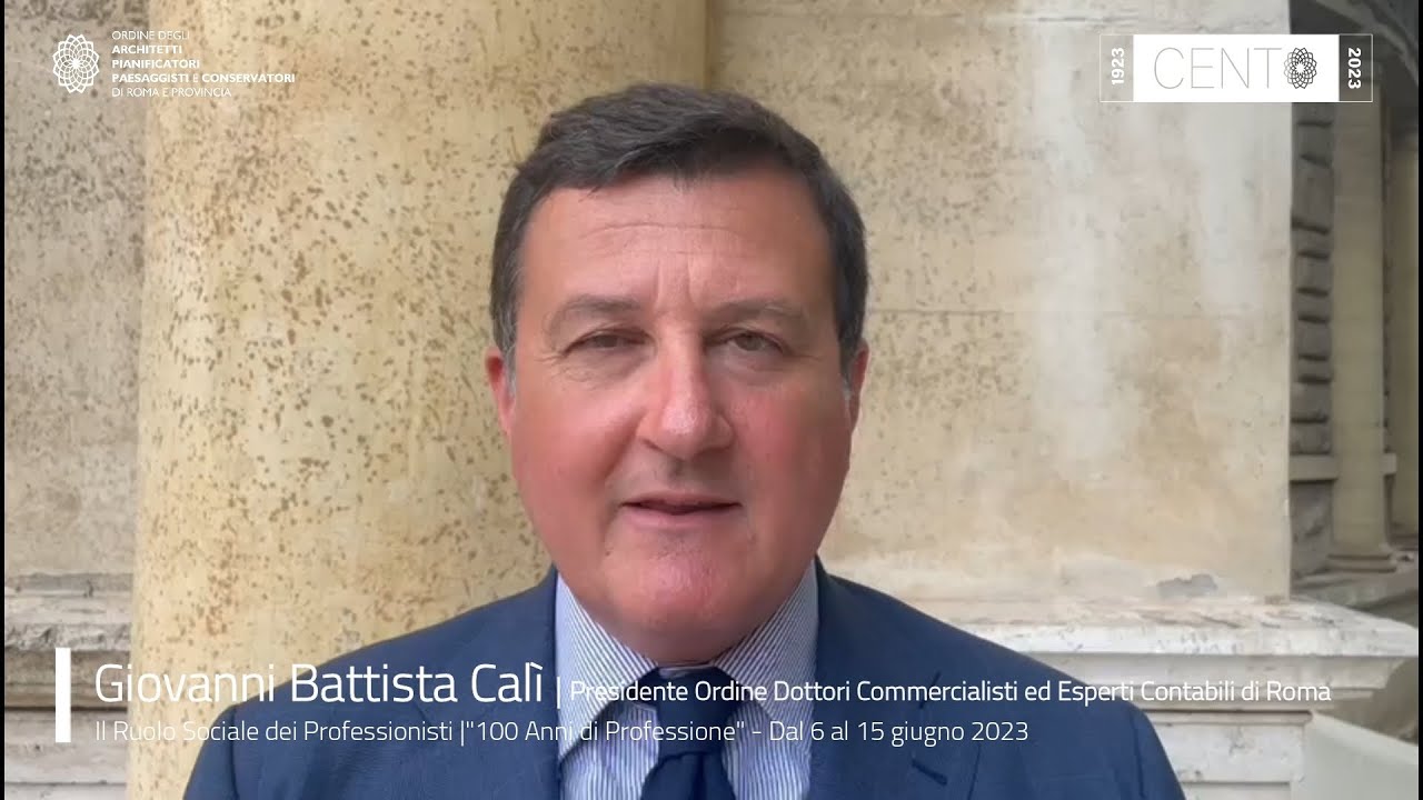 Giovanni Battista Cali' | Il ruolo sociale dei professionisti - YouTube