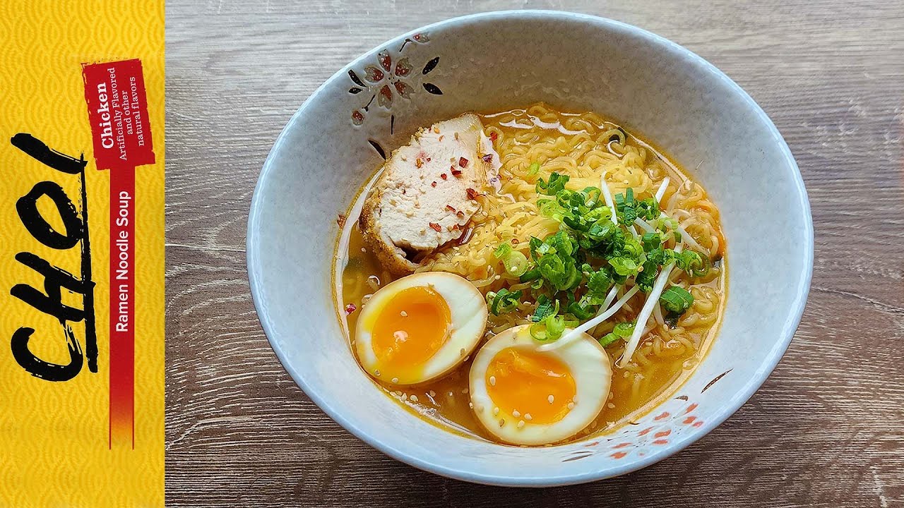 Choi Chicken Ramen Noodle Soup – USA — Instant Noodle Recipe Time — EP ...