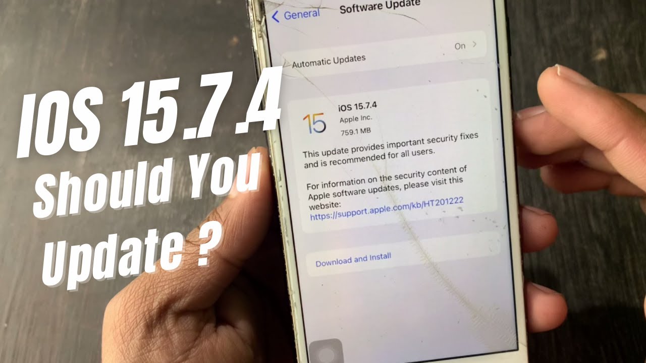 iPhone 7 & 7 Plus iOS 15 7 4 | Should you Update ? - YouTube
