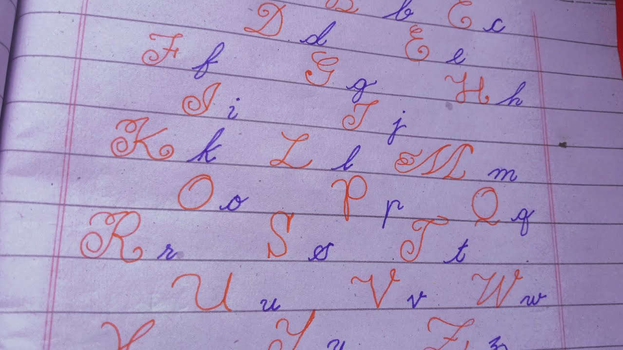 Cursive writing abcd | Cursive handwriting abcd | Cursive abcd ...
