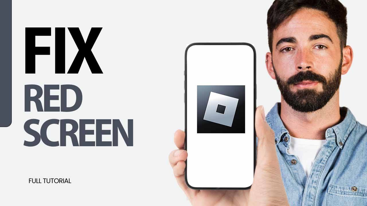 How To Fix Red Screen On Roblox Game App 2024 - YouTube