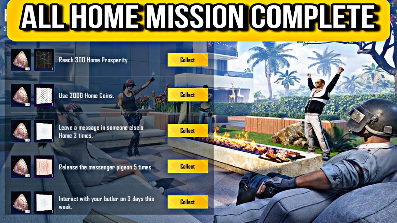 HOME MISSION EVENT PUBG MOBILE | EXPLAIN ALL HOME MISSION PUBG - YouTube