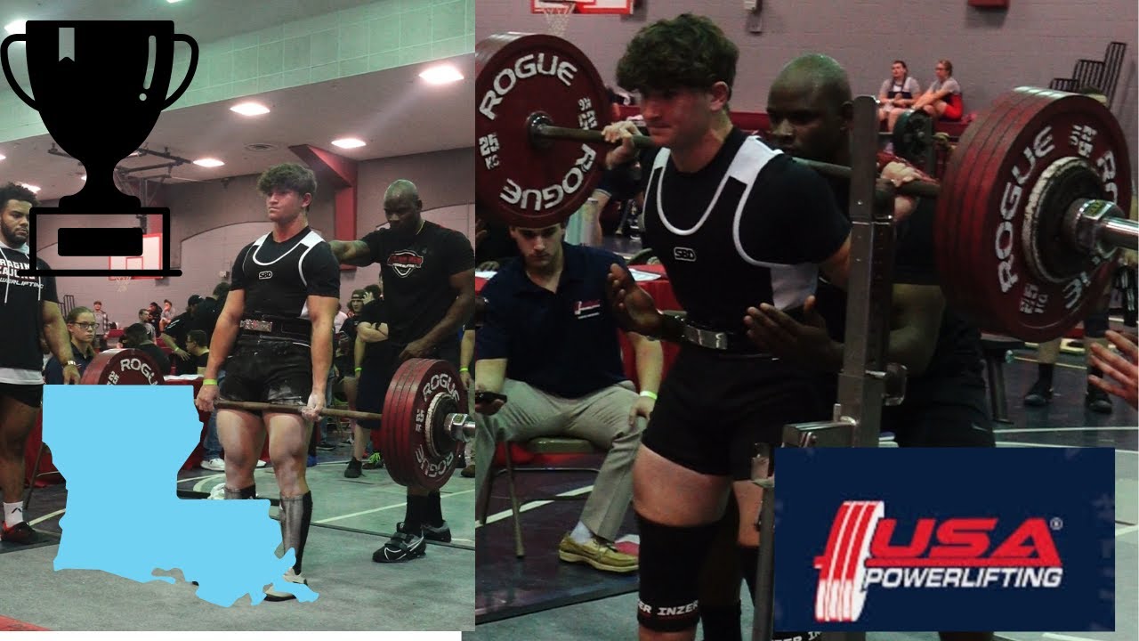 I broke 3 STATE RECORDS my first ever powerlifting meet 🥇🥇🥇 1st place ...