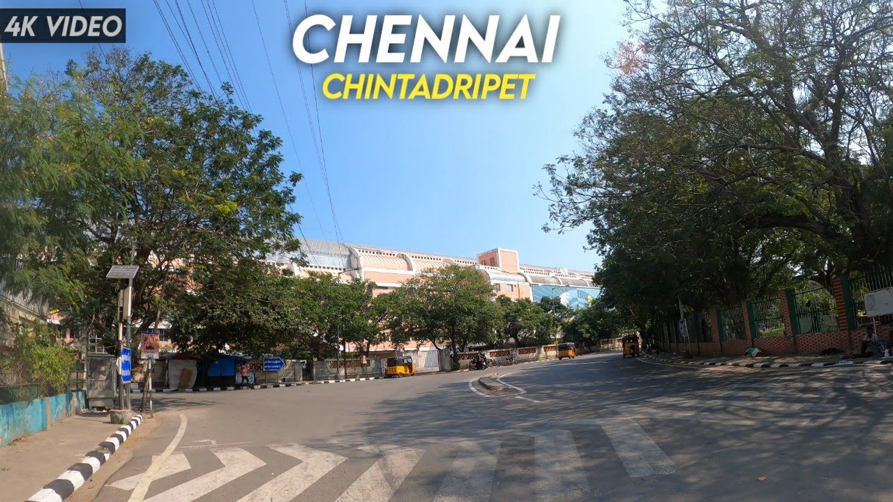 Chennai 4K | Chintadripet | Arunachala Street | May Day Park | City ...