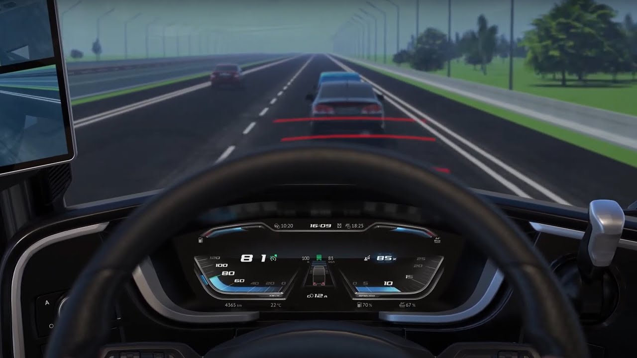 Neue Generation DAF: ACC - Adaptiver Tempomat - YouTube