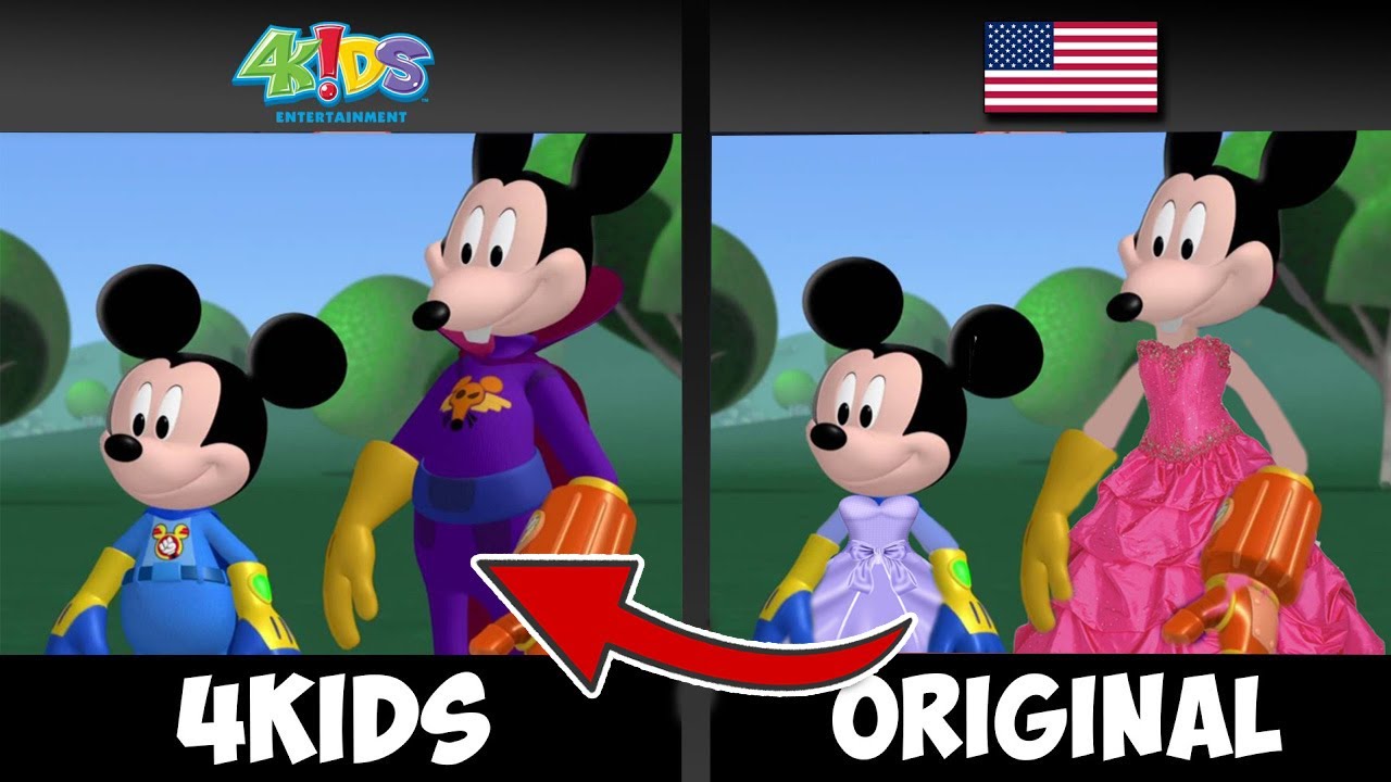 4kids Censorship in MICKEY MOUSE Clubhouse Hot Dog Dance - YouTube