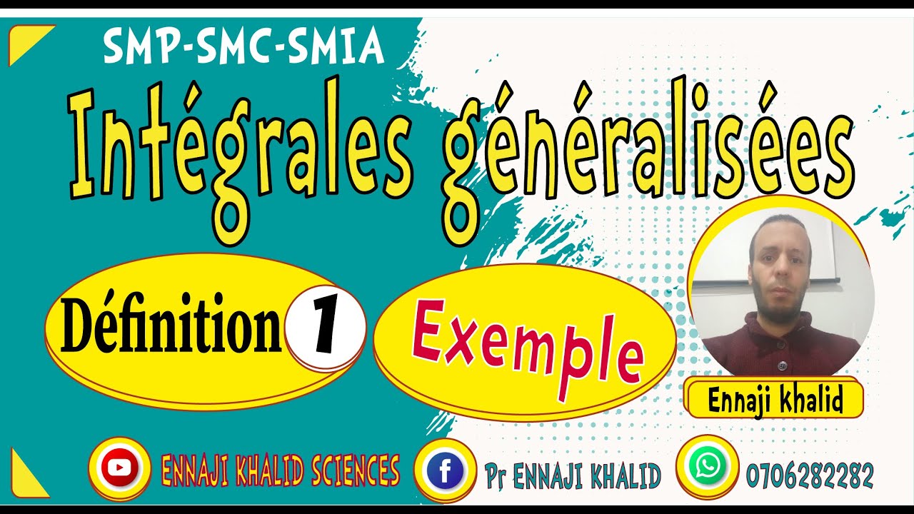 Intégrales généralisées définition 1 avec exemples - YouTube