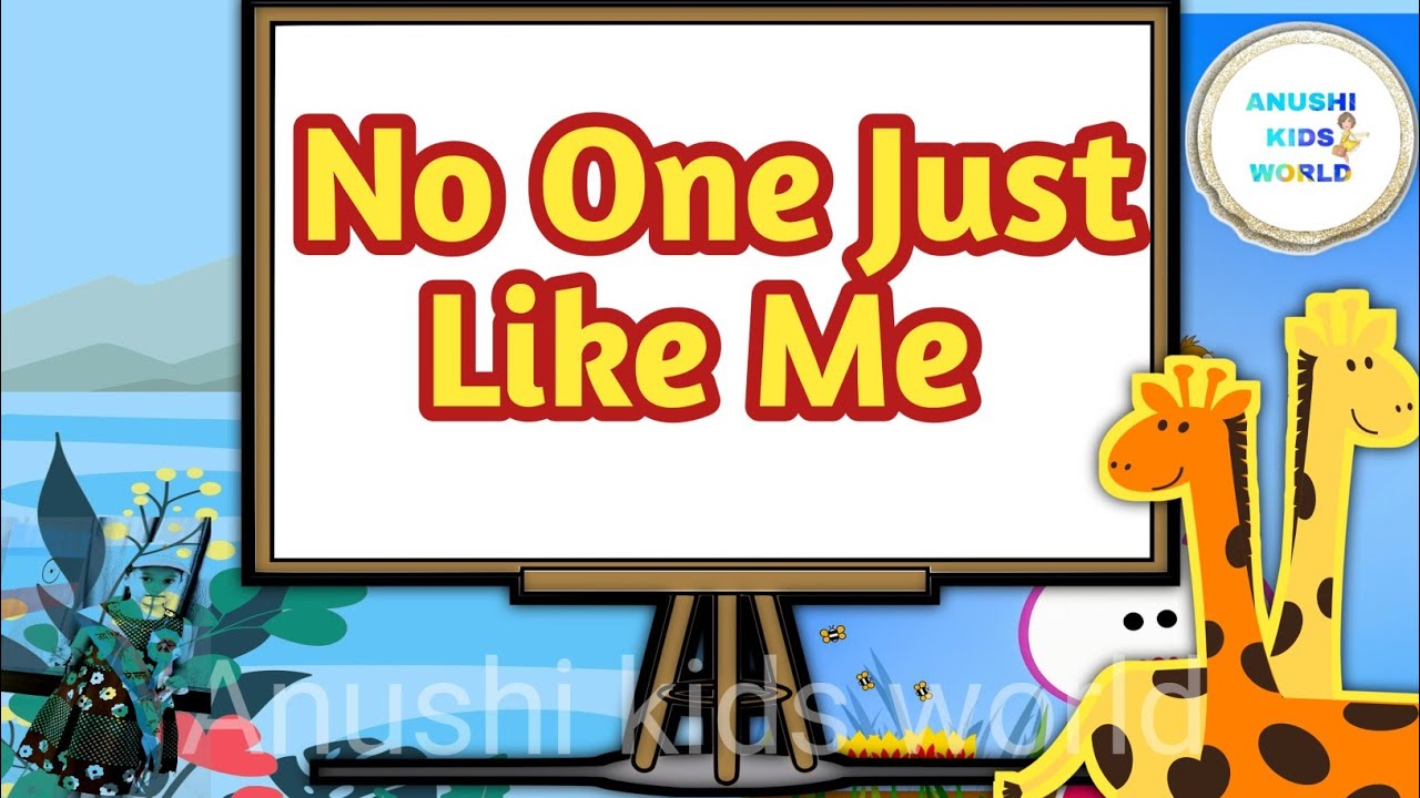 No One Just Like Me | English Nursery Rhymes For Children |#balgeet # ...