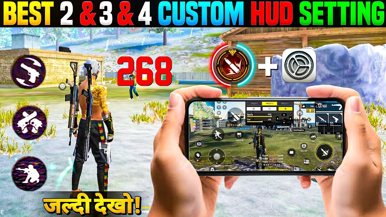 Best 2 Finger Custom Hud Free Fire 🔥| New Control Settings 2025 | 2 ...