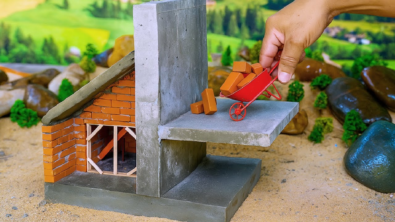 NEW! Build New Model House 2-Story by Mini Bricks. - YouTube