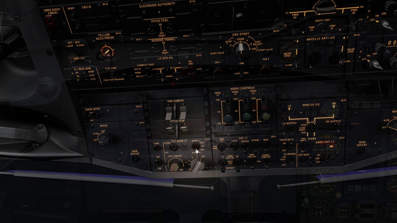 Just Flight Airbus A300 B4-200 Prepar3d Cockpit Lighting Preview - YouTube