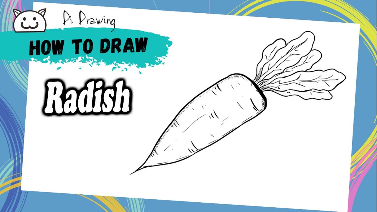 How to Draw Radish Easy Drawing - YouTube