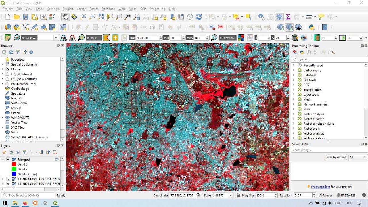 How to Download LISS 3 Imagery from Bhuvan | Free 24m Resolution - YouTube
