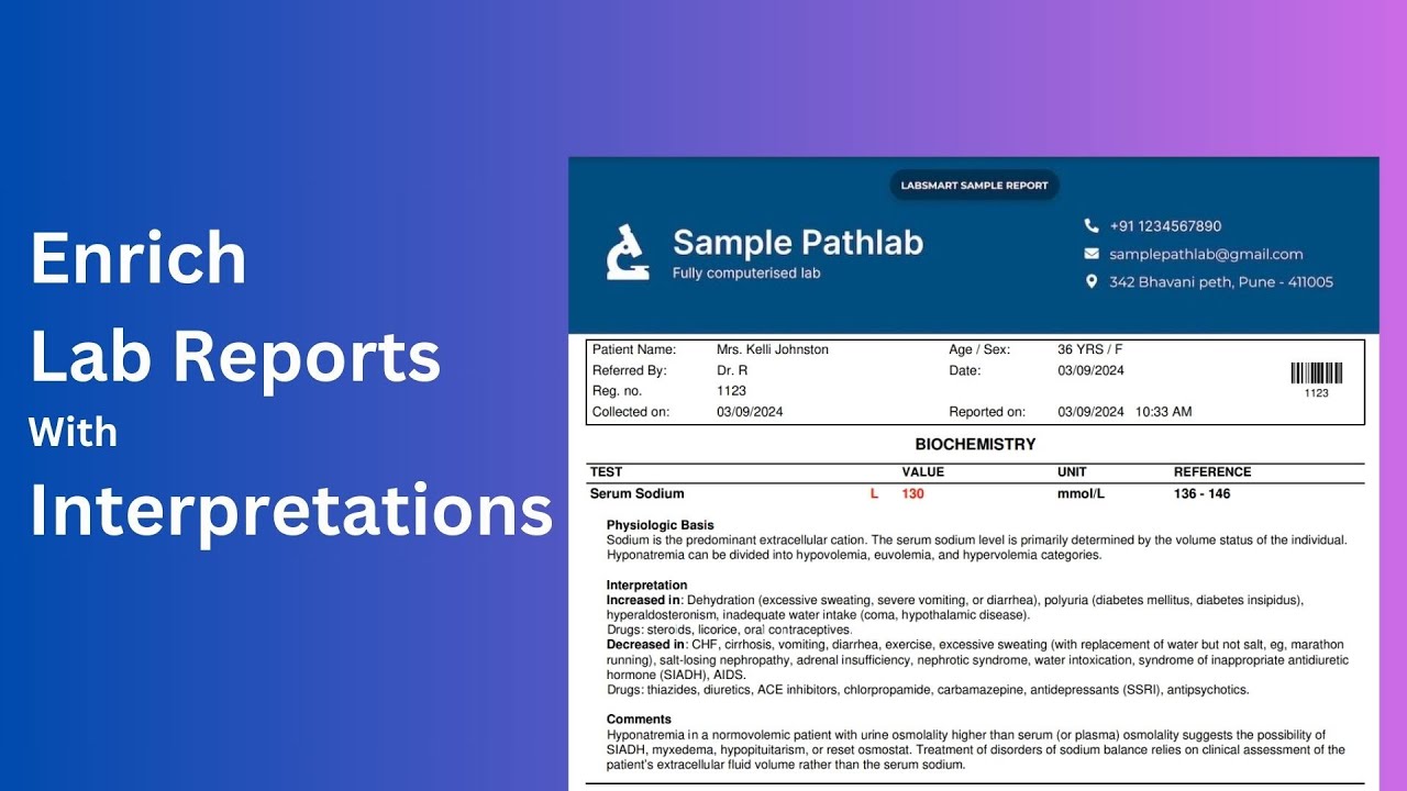 Enrich lab reports with Inbuilt Interpretations - Best pathology Lab ...