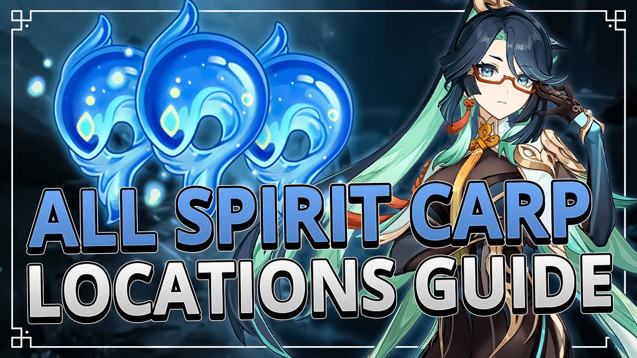 ALL 50 SPIRIT CARP LOCATIONS GUIDE | Genshin Impact 4.4 - YouTube