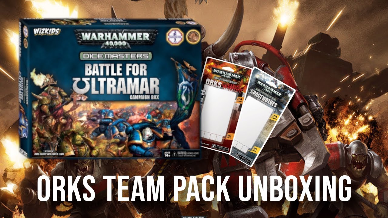 Orks WAAAGH! Team Pack Dice Masters Unboxing & Preview! - YouTube