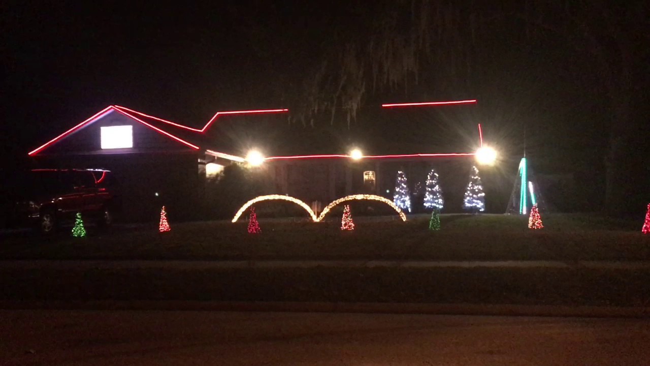Frozen Christmas Lights LOR DMX Display - YouTube