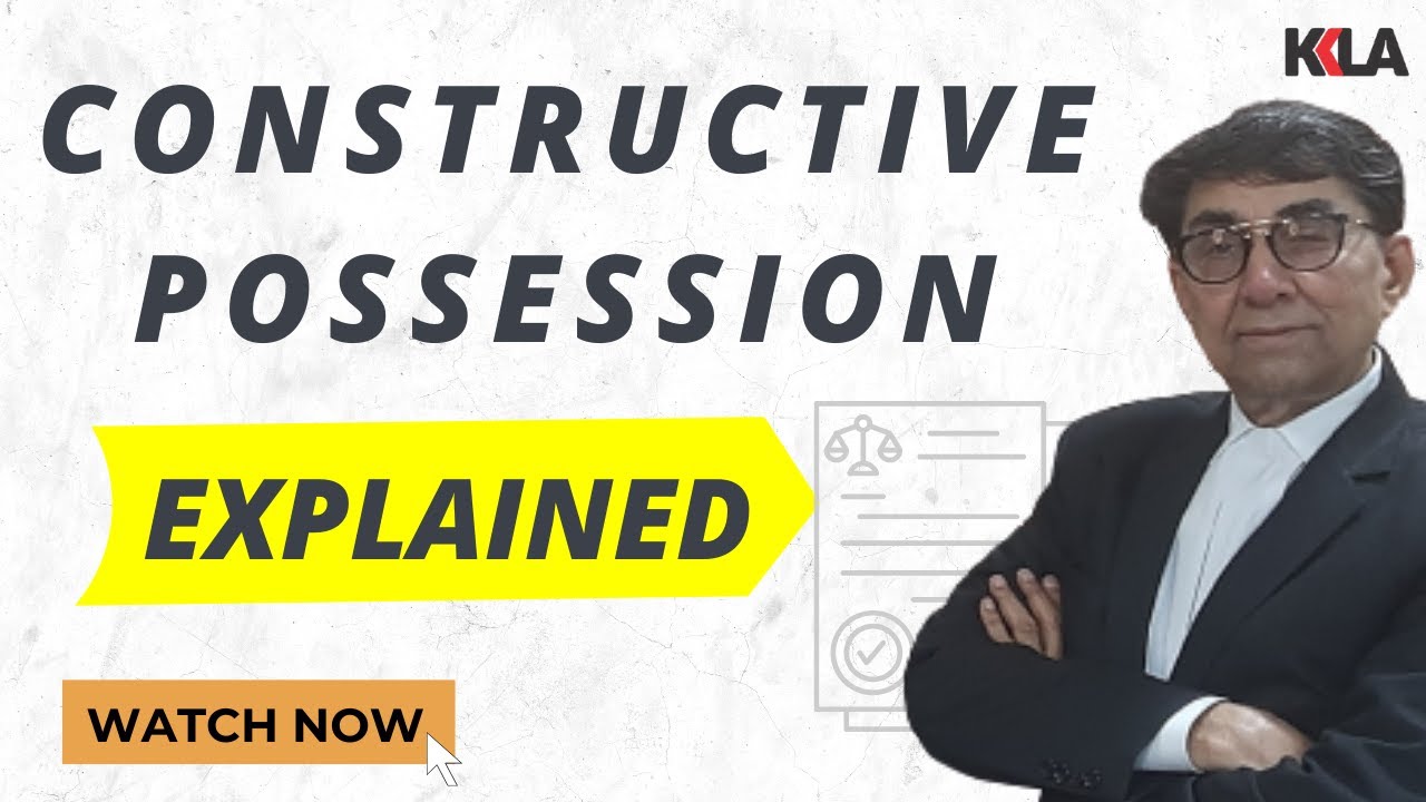 FORWA: The concept of constructive possession - YouTube