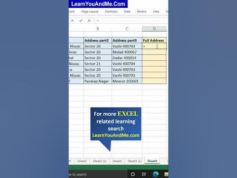 Excel : Multiple lines in single cell using formula (example 3) - YouTube