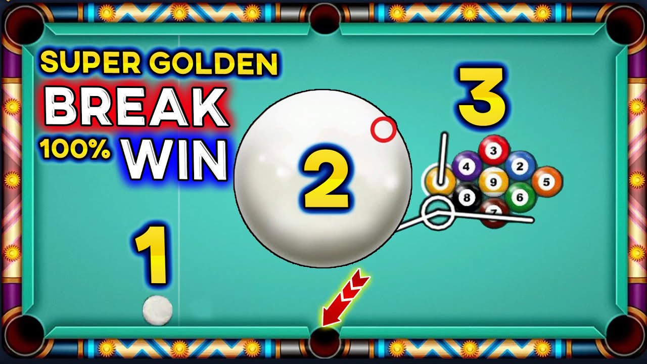 New Super Golden Break Win Miniclip 8 Ball 9 Ball Pool Trick Shots 🔥 ...