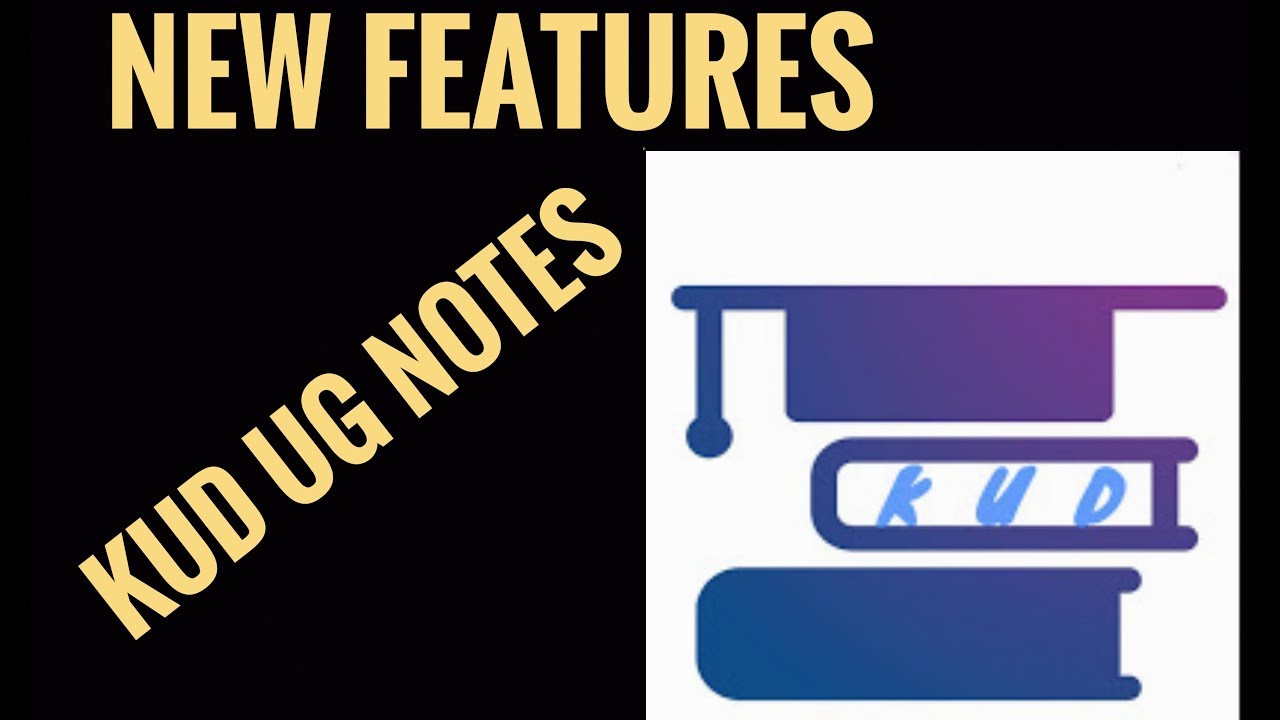 KUD UG NOTES NEW FEATURES ||Karanataka University Dharward app - YouTube