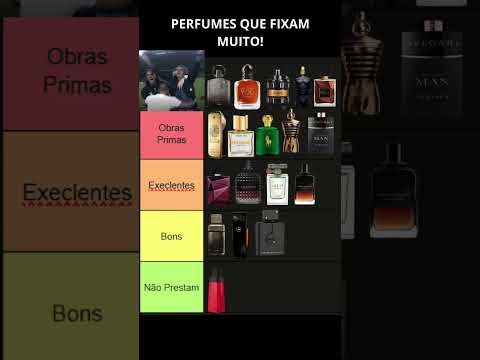 TIERLIST dos PERFUMES que MAIS FIXAM na PELE!  #perfume #perfumesmasculinos #tierlist
