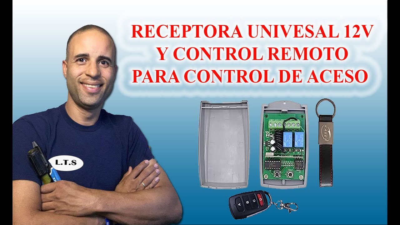 Cómo Conectar y Configurar receptora universal y control remoto a un control de acceso Ya ...