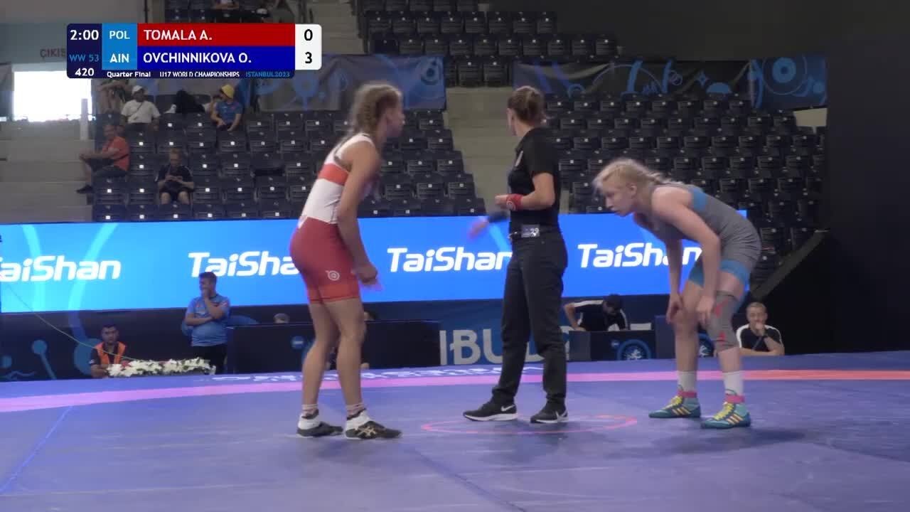 Quarter Final • WW 53Kg • Amelia Zofia TOMALA (POL) vs. Olga ...