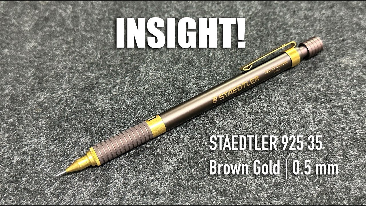 INSIGHT! Staedtler 925 35-05NW C2 – Brown Gold 0.5 mm - YouTube