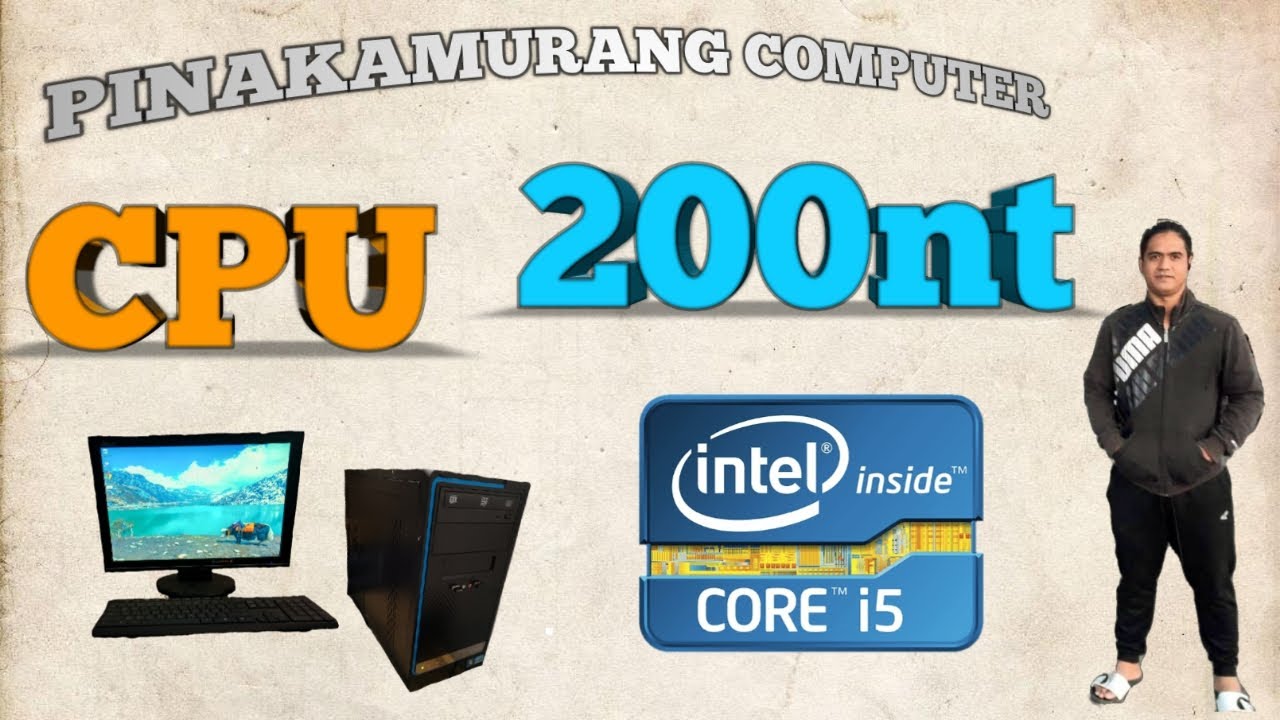 pinakamurang computer desktop Intel core i5 (junkshop) #tambakan - YouTube
