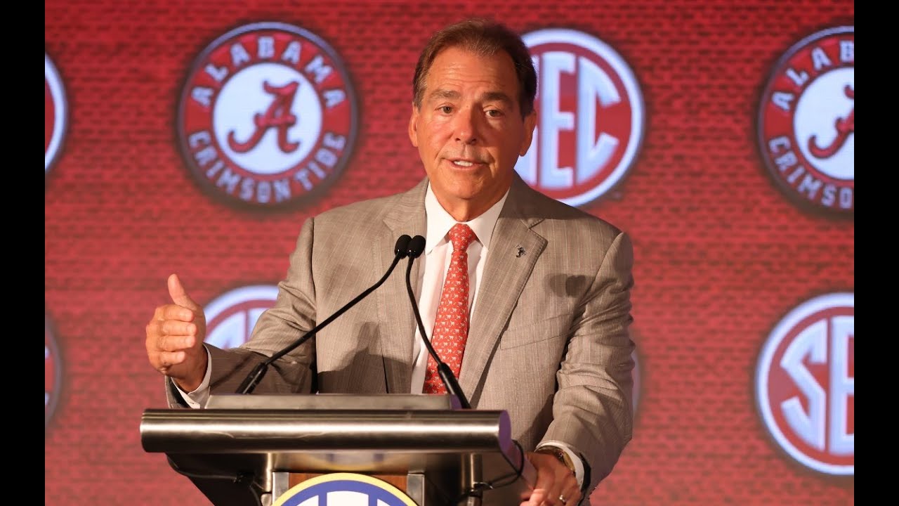 Nick Saban Full Press Conference during SEC Media Days | CFB News - YouTube