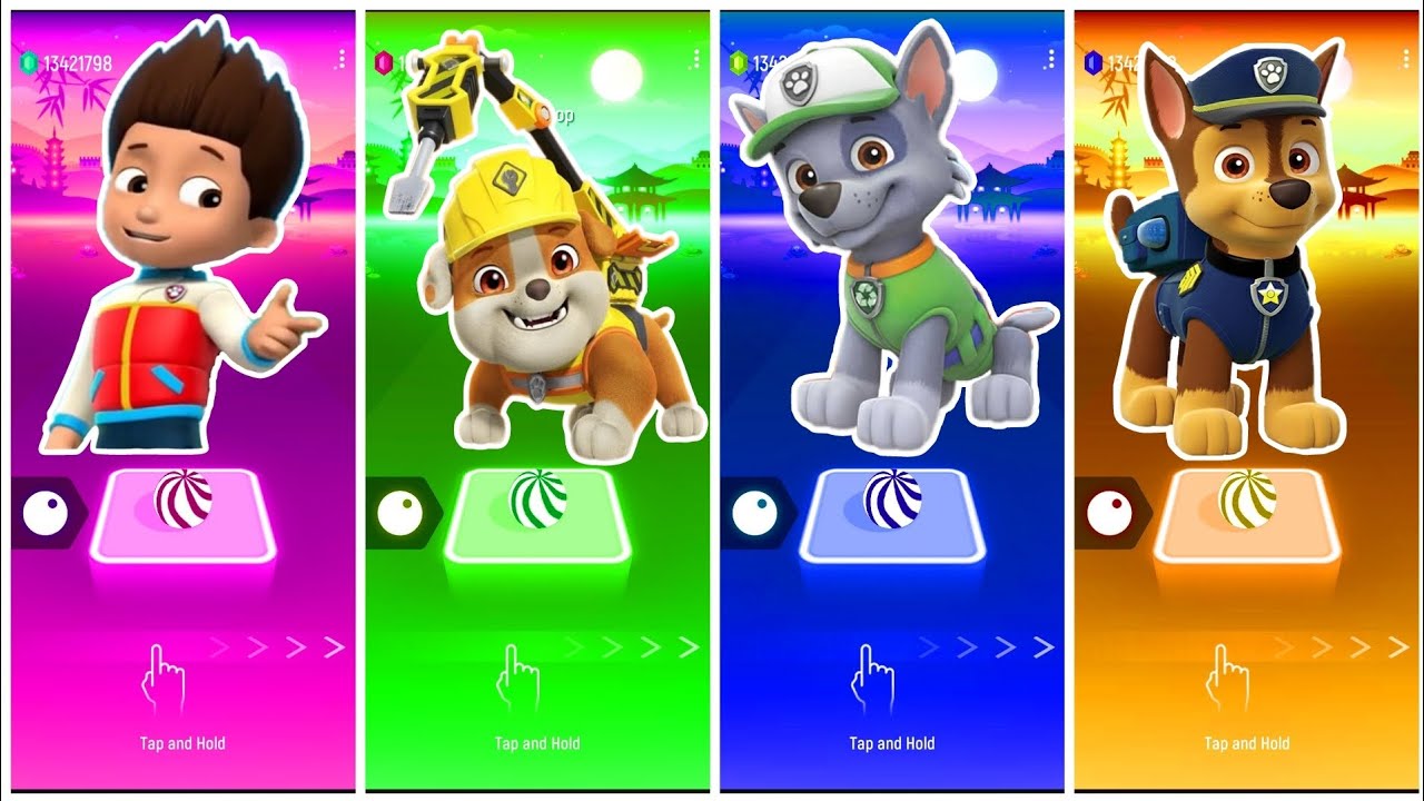 Ryder 🆚 Rubble 🆚 Rocky 🆚 Chase || The Paw Patrol Movie 🎯🎯🎉🎊 - YouTube