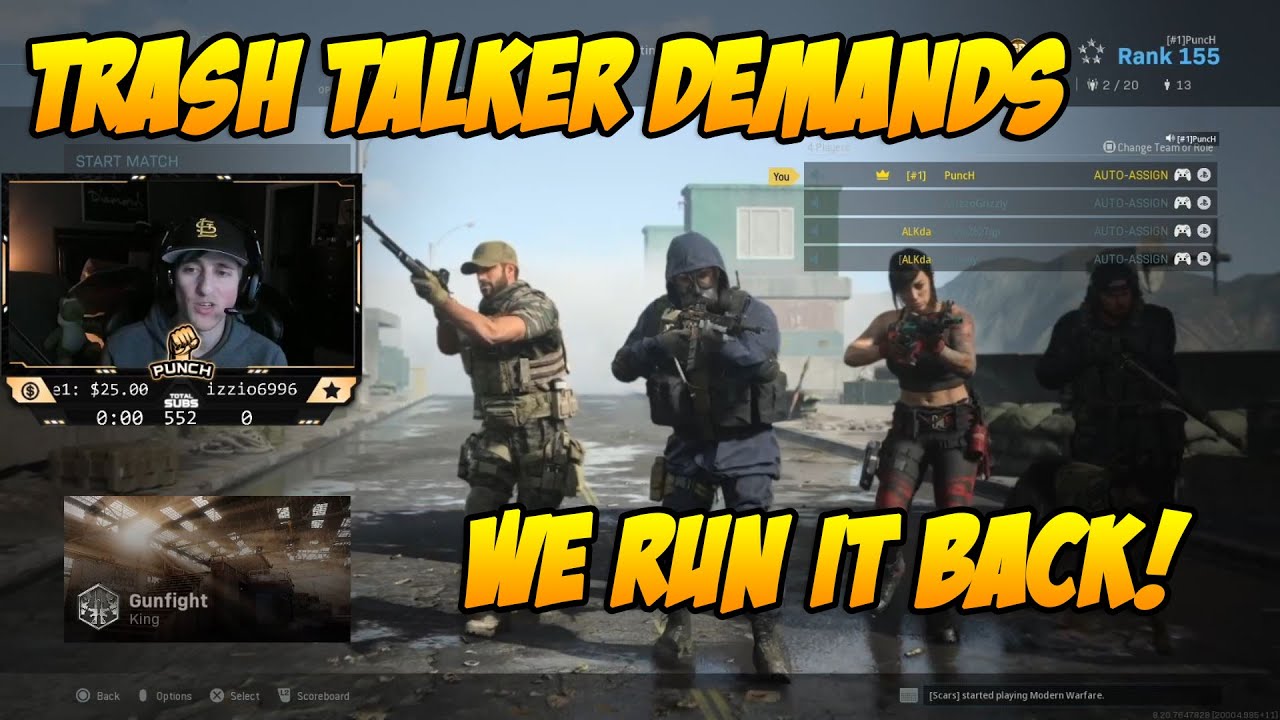CoD Modern Warfare - Trash Talker Demands To Go Private! [Gunfight ...