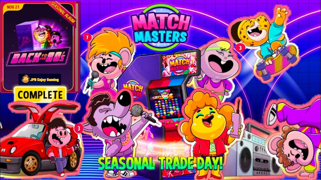 SEASON Trade Day, Back to the 80's Album, Match Masters. - YouTube
