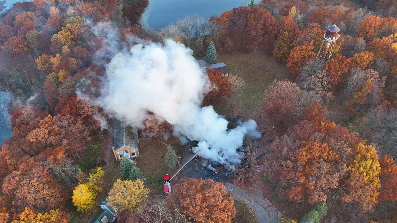 Structure Fire, Lapeer County, Otter Lake, October 28, 2022 (turning ...