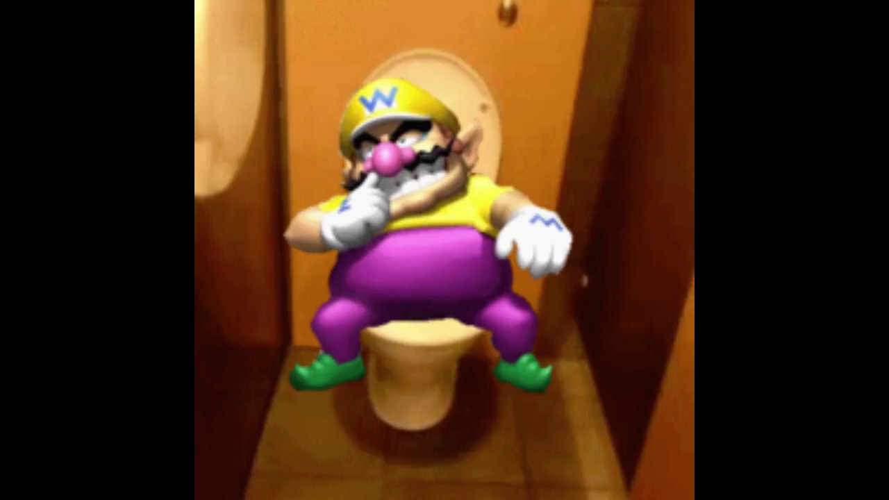 Wario dies while taking a dump - YouTube