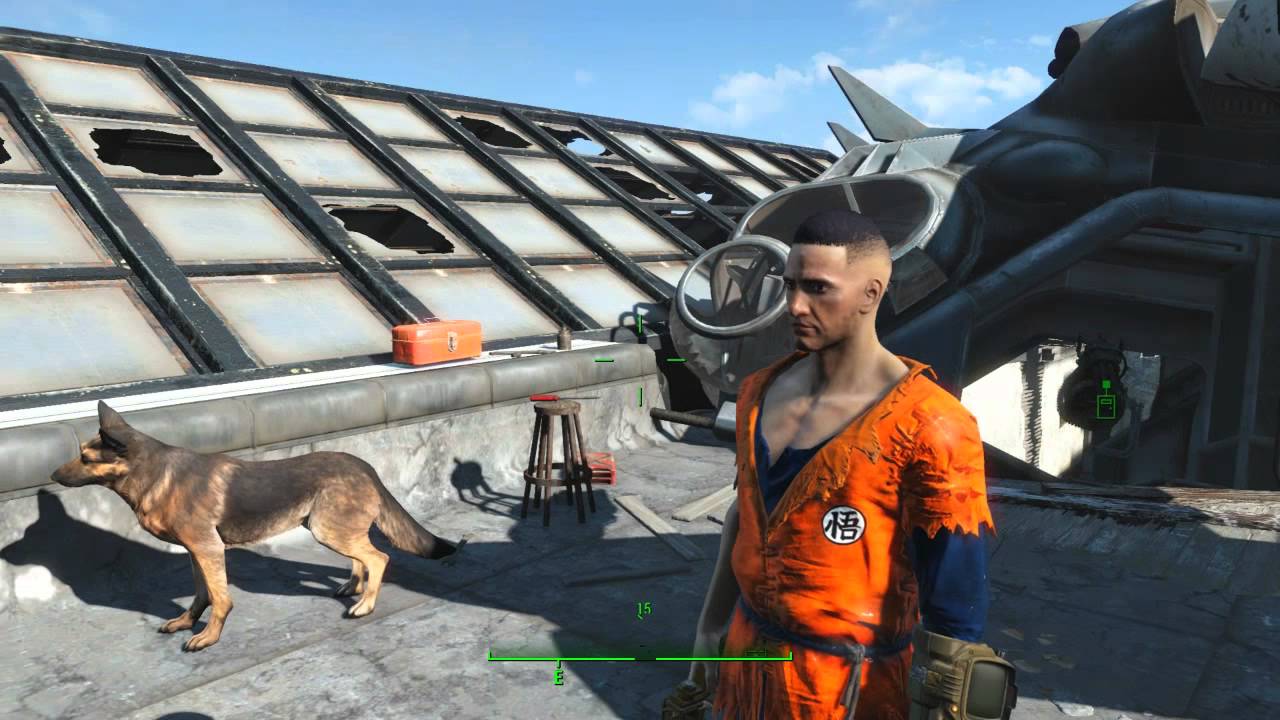 fallout 4 goku uniform - YouTube