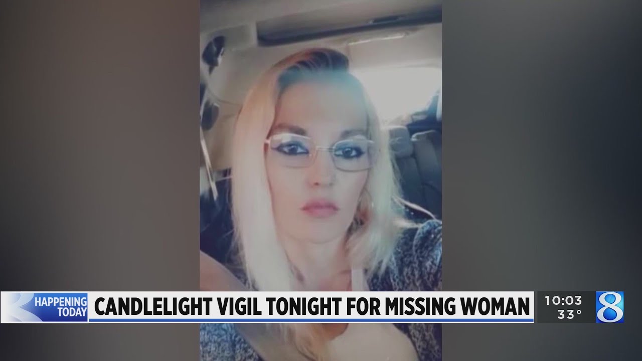 Candlelight vigil held for missing woman - YouTube