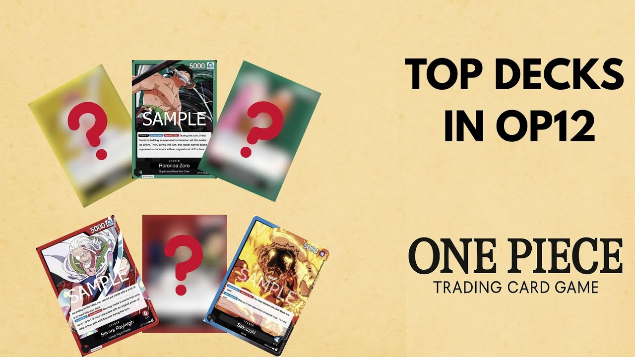 Die BESTEN Decks in OP12? | One Piece TCG - YouTube