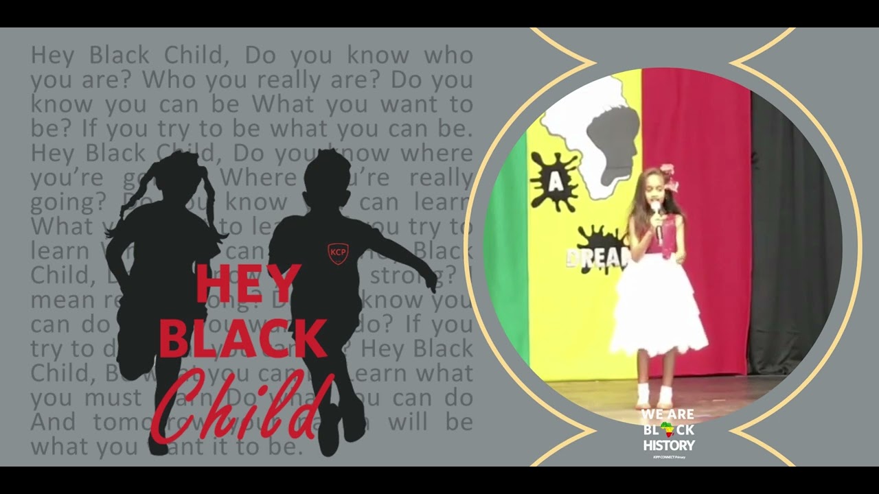 Hey Black Child Poem - YouTube