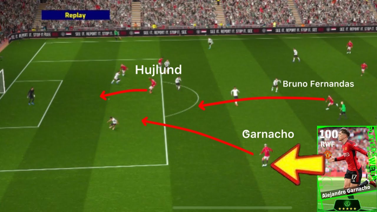 Manchester United vs Liverpool Garnacho Assist The Bast In Efootball ...