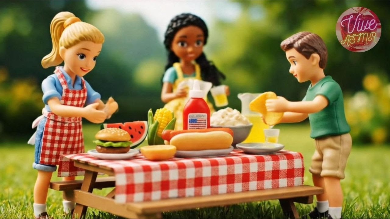 Tiny Picnic Cooking! 🍔🌽 Miniature Food Fun in the Sun - YouTube