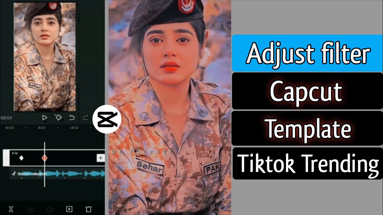 Adjust filter Capcut New Trending Template||Tiktok New Trending ...