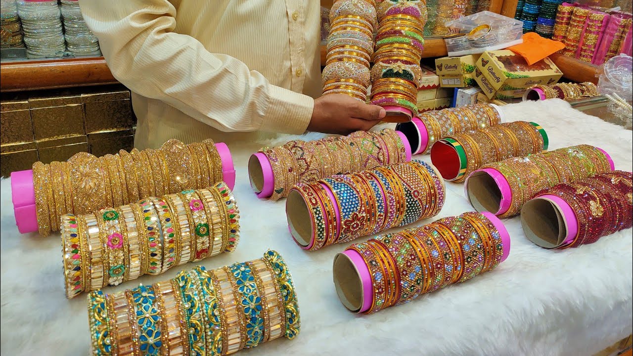 Charminar Cheapest Bangles Market || Bridal & Designer Bangles Sets ...