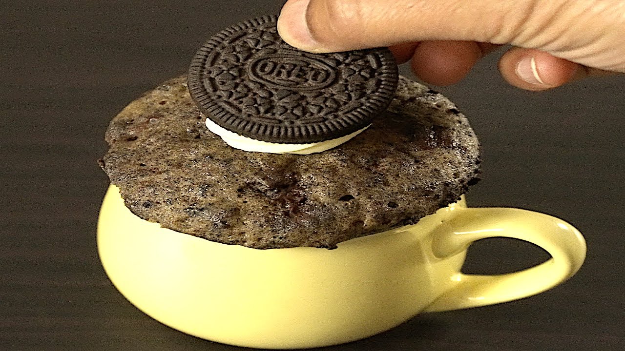 Oreo Mug Cake in 1 minute|Quick and Easy Microwave Cake Recipe〜Dessert ...