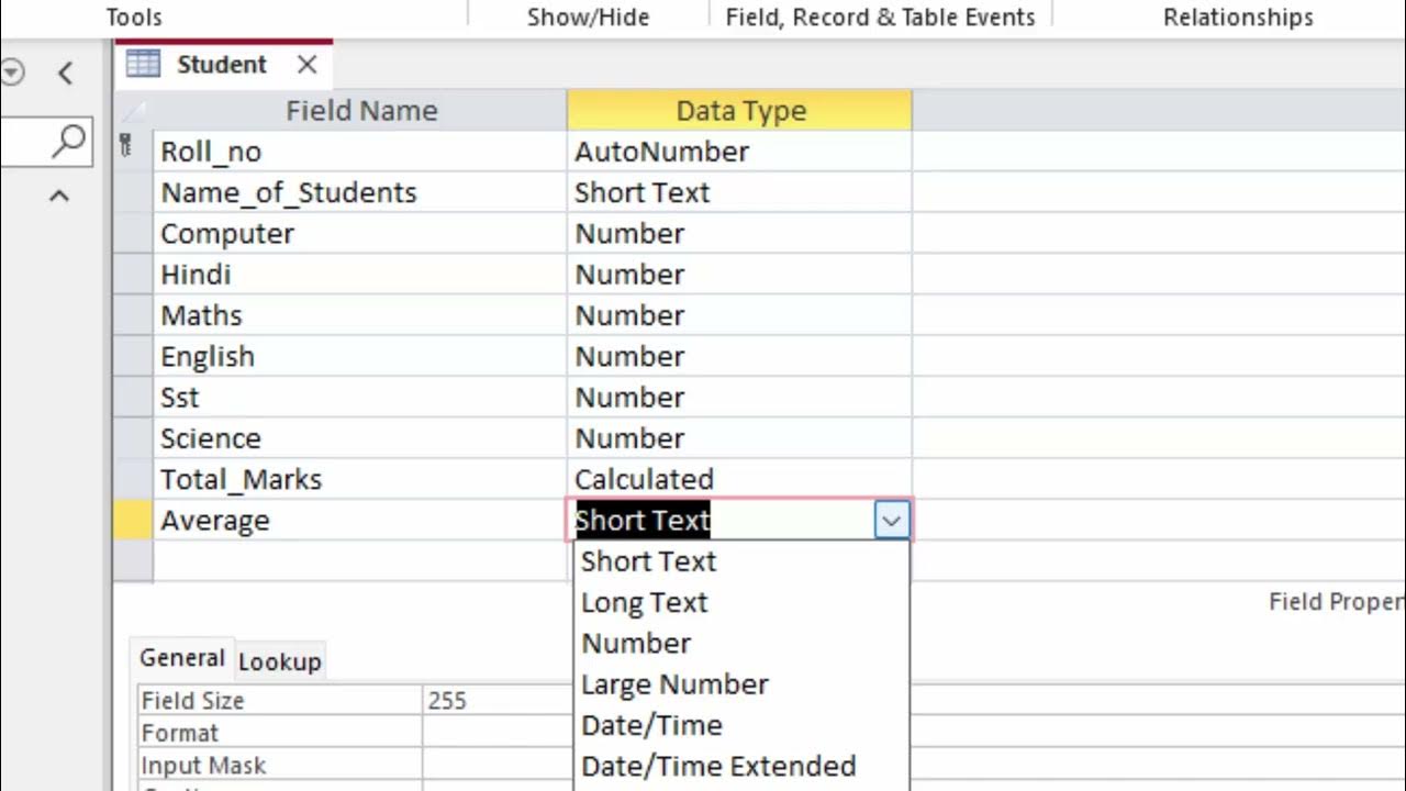 How to calculate Total Marks Average Percentage and Grade in Ms Access@COMPUTEREXCELSOLUTION ...